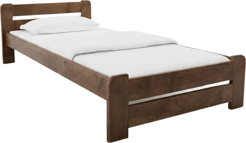 Postel Laura 90 x 200 cm, dub Rošt: Bez roštu, Matrace: Matrace Sommera 18 cm