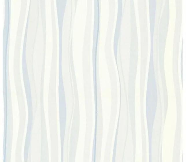 A.S. Création | 34275-1 tapety na zeď X-Ray | 0,53 x 10,05 m | modrá, krémová, metalická