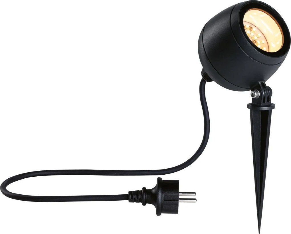 P 94770 LED bodové zahradní světlo Smart Home Zigbee Kikolo neláká hmyz IP65 90mm CCT 6,2W 230V 80° antracit umělá hmota/hliník - PAULMANN