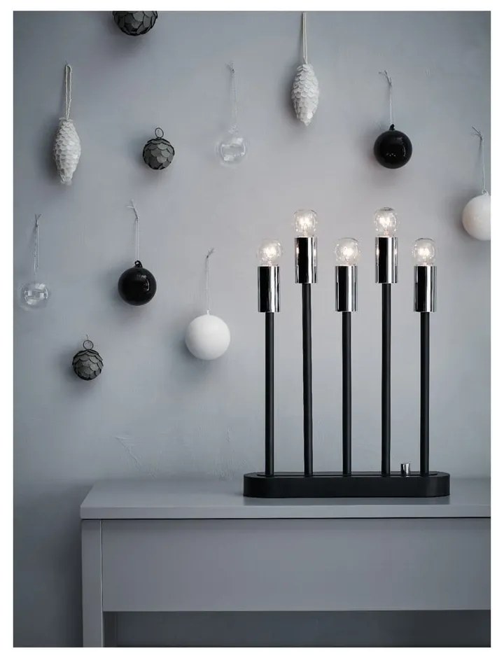 Černá vánoční světelná dekorace Buster – Markslöjd