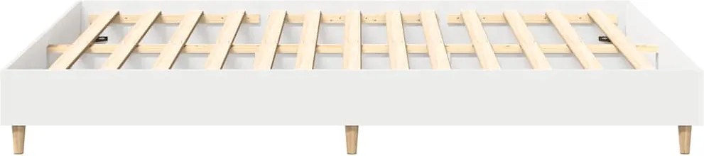 Rám postele bez matrace bílý 150x200 cm Dřevěné konstrukce 3328708