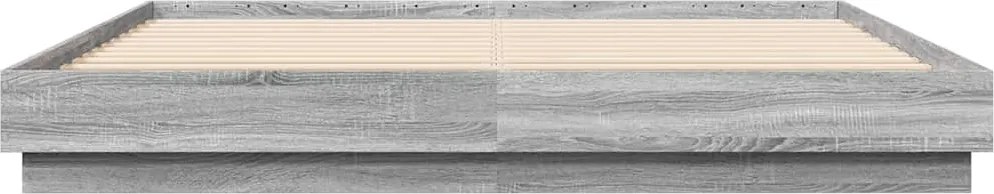 Rám postele šedý sonoma 180 x 200 cm kompozitní dřevo 3209840