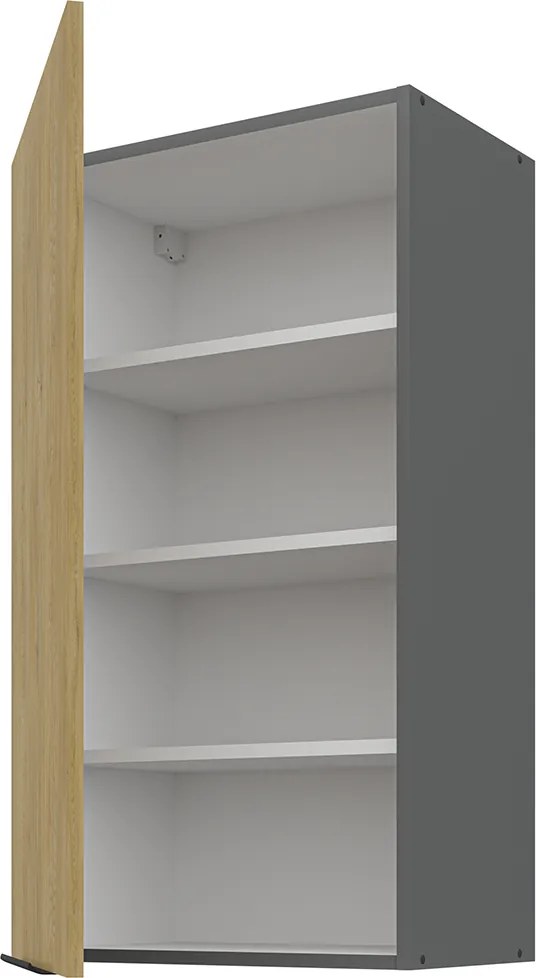 CREMONA ac | horní skříňka 50 G-90 1F policová | 50 cm | VYSOKÁ | antracit/cremona