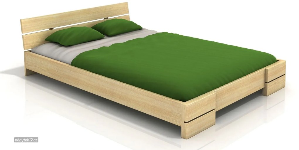 Masivní postel z borovice Leila, masiv borovice, borovice přírodní