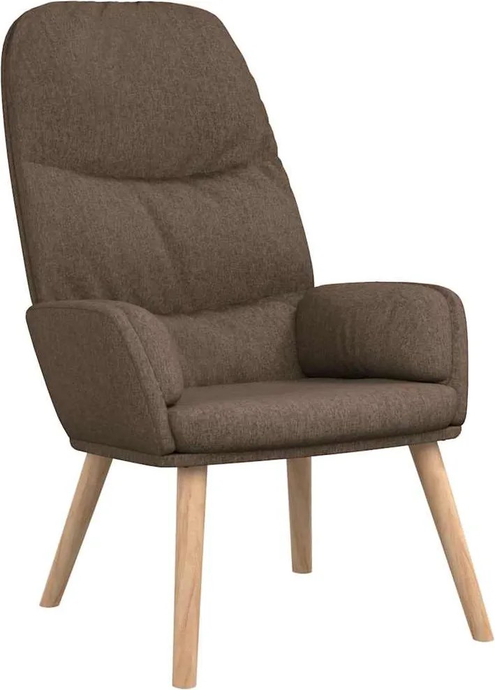 Relaxační křeslo taupe textil 340999