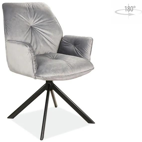 Jídelní židle Becki (šedá + černá). 1049987