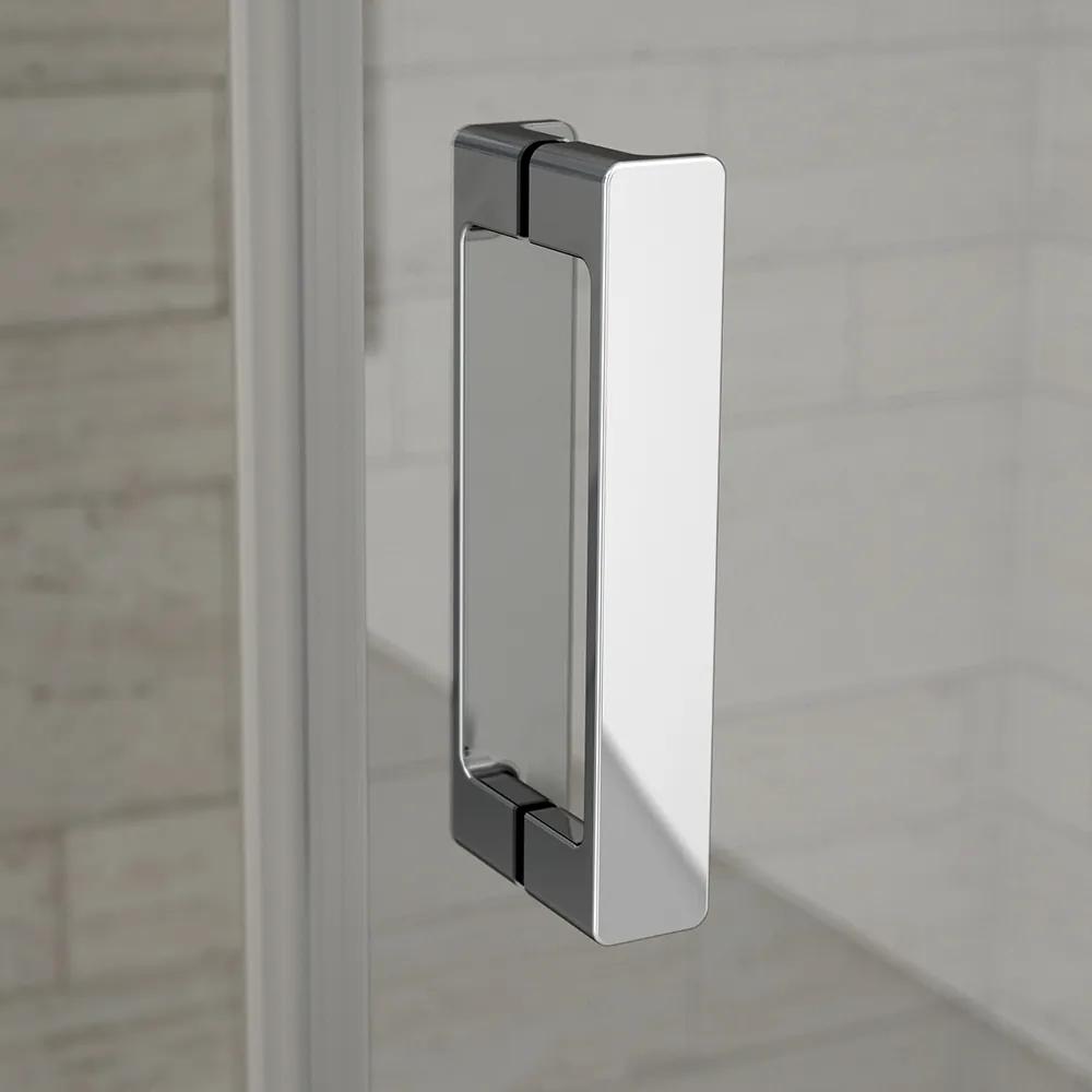 Roltechnik Outlet Jednokřídlé sprchové dveře LYP1 pro instalaci do niky Varianta: šířka: 90 cm, orientace: Univerzální - (LYP1_900 - 1135008203), Barva profilů a typ výplně: profily: stříbrná, výplň: transparent