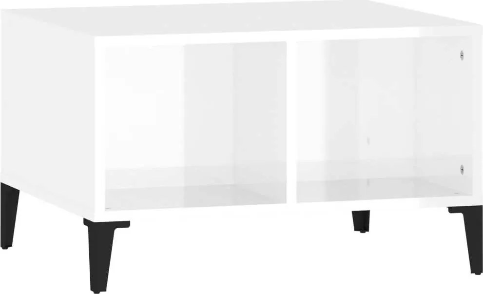 vidaXL Konferenční stolek 60x50x36,5 cm kompozitní dřevo [821038] Barva: Černá