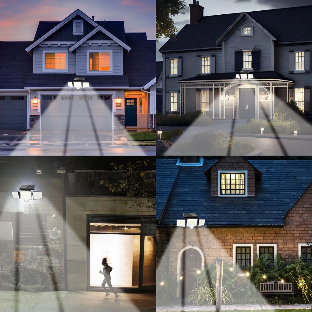 Bluegarden Bluegarden, LED solární lampa se senzorem pohybu 7W 6500K P60262, OGR-08398