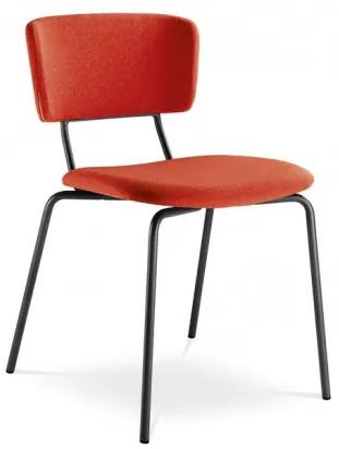 LD seating Designová židle FLEXI CHAIR 125 Barva kostry červená kostra (RAL 3000) GALERIE - Čalounění LD seating LÁTKY 3 / SILVERTEX, FAME, MAGIC 2021