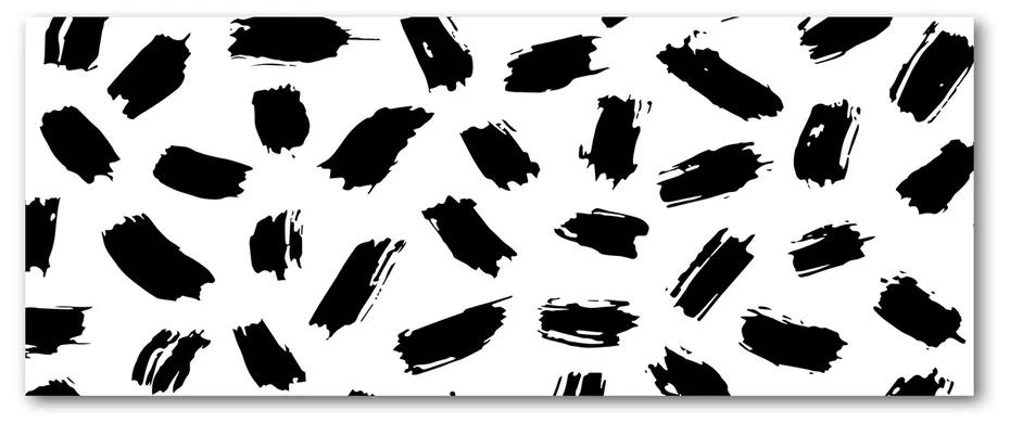 Wallmuralia Foto obraz akrylový Černobílé skvrny 125x50 cm