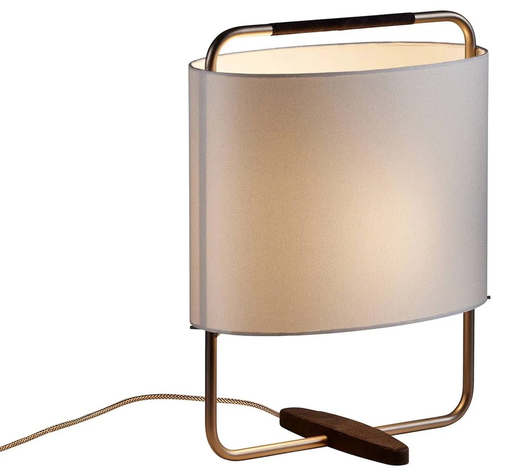 Stolní lampa Margot výška 44 cm stříbrná nikl černá