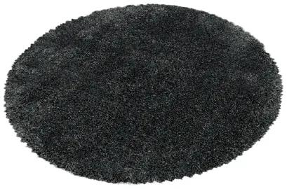 Koberce Breno Kusový koberec FLUFFY kruh 3500 Grey, Šedá, 160 x 160 cm