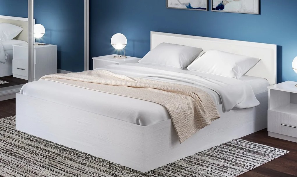 VerDesign VENA postel 160x200, bílé dřevo