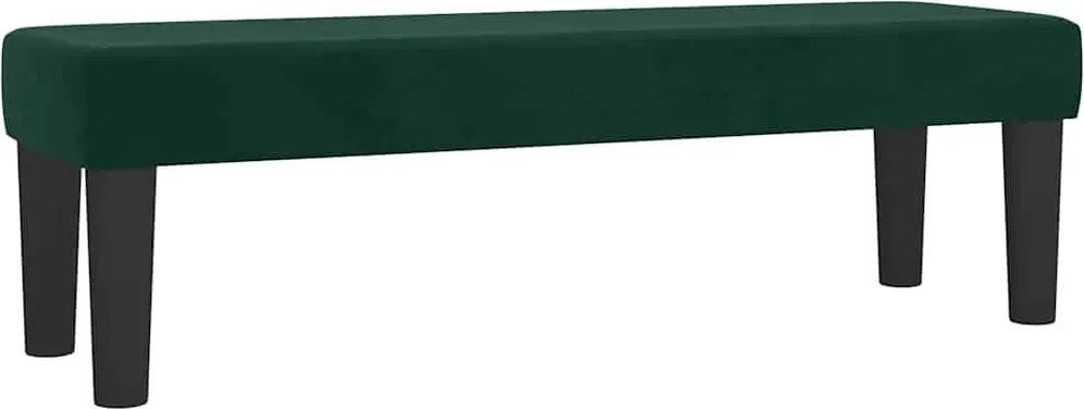 Box spring postel s matrací tmavě zelená 140x200 cm samet 3138028