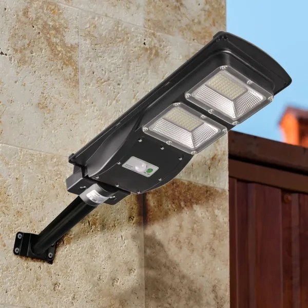 LED Solární pouliční lampa se senzorem STREET 2xLED/6W/3,2V IP65 + DO