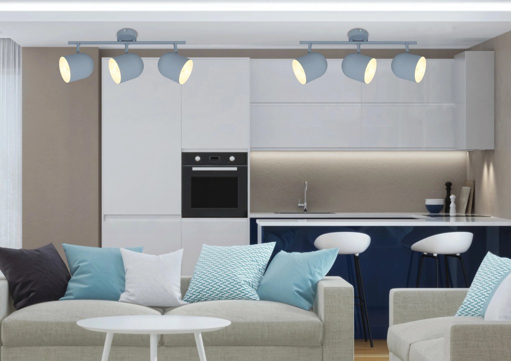 Šedé stropní svítidlo Azuro pro žárovku 3x E27  - Candellux