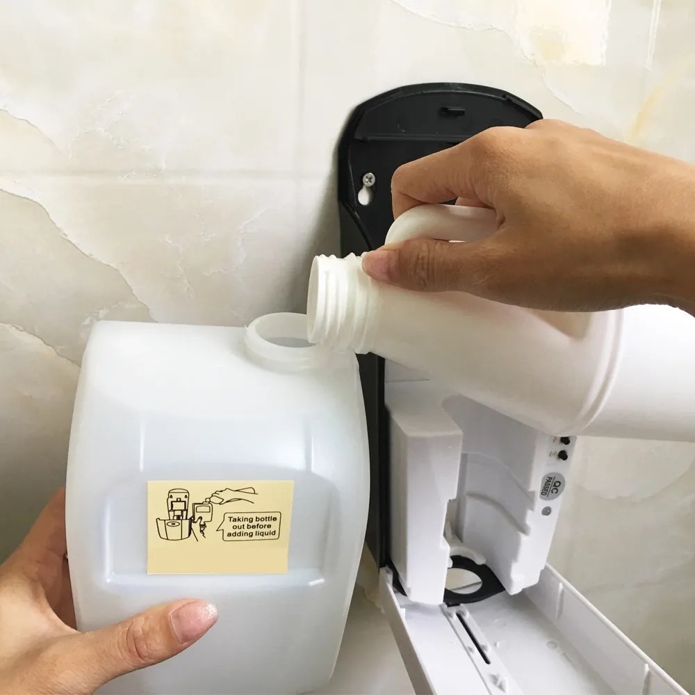 ZENCO Bezdotykový dávkovač na mýdlo a dezinfekci bílo-černý 1000ml DAV001