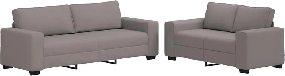 2dílná sedací souprava s poduškami taupe textil 3324737