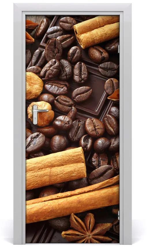 Fototapeta na dveře samolepící hořká čokoláda 75x205 cm