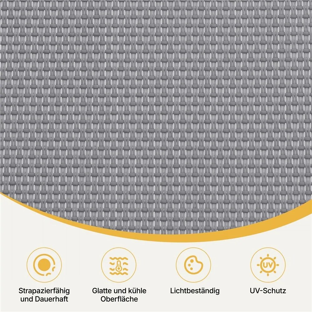 Skládací lehátko Yaheetech – šedá (256840958185)