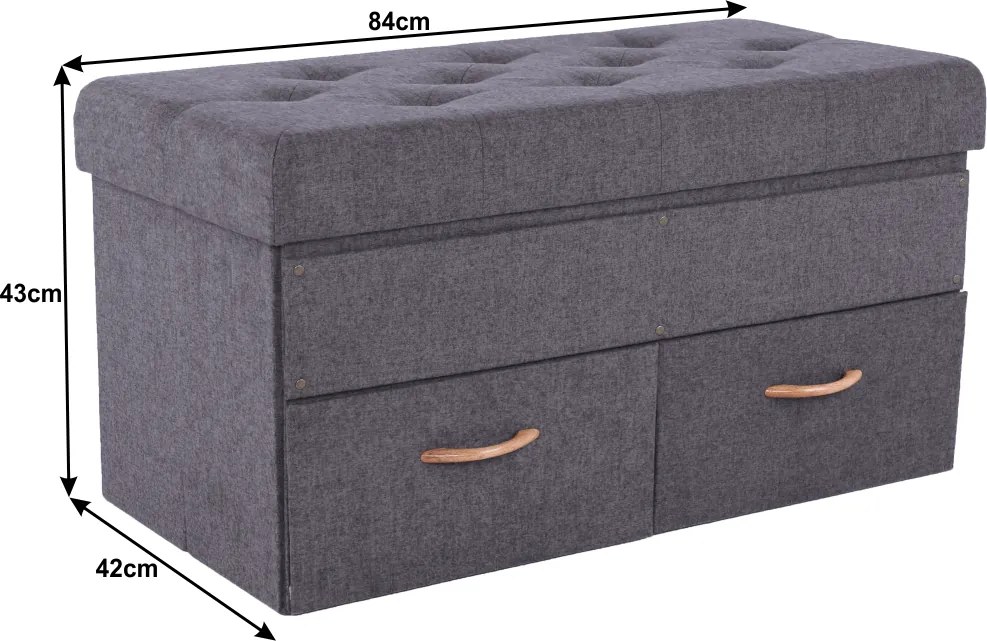 Taburet, šedá, SULOT TYP 2