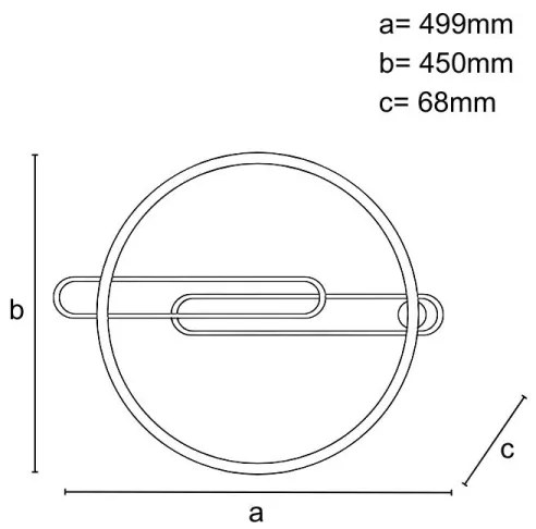 LED Stmívatelné stropní svítidlo LED/60W/230V 3000-6500K černá +dálkové ovládání