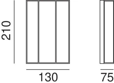 Il Fanale Retro nástěnné svítidlo RILEGATO 210 mm