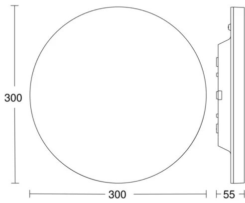 Steinel-LED Stmívatelné svítidlo se senzorem RSPROR10PLUSSC 8,5W/230V IP40 4000K