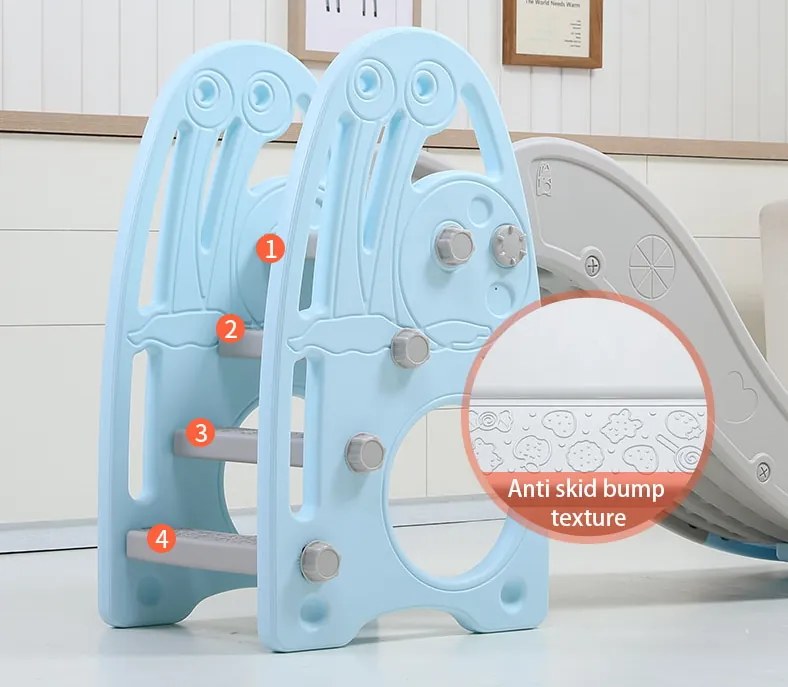 Dětská skluzavka inSPORTline Caracoli modro-šedá