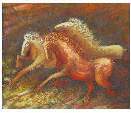 Obraz - Zdivočelí koně