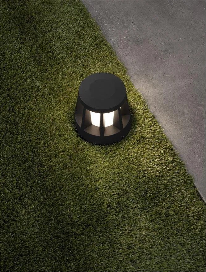 NV 9492660 Venkovní sloupkové svítidlo STARK antracitový hliník a matný akryl LED 8.2W 3000K 220-240V 168st. IP65 - NOVA LUCE
