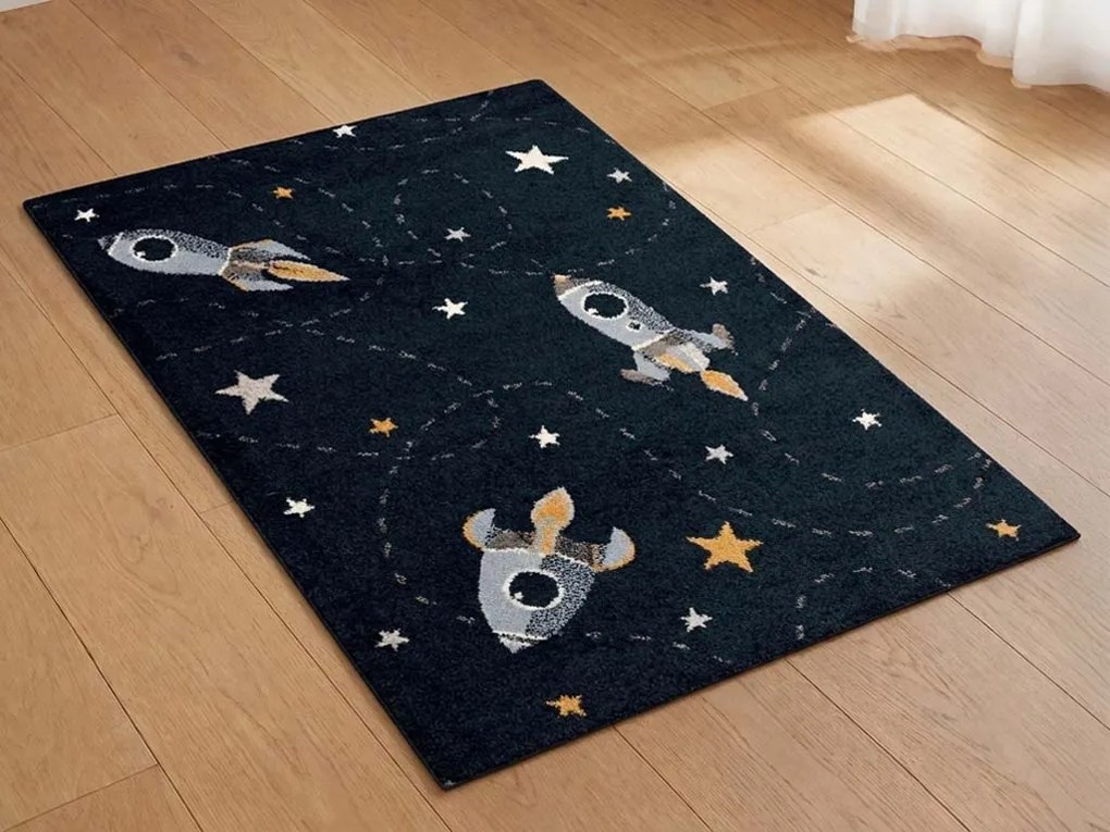 Koberec do dětského pokoje RAKETY Zvolte rozměr: 160x230 cm