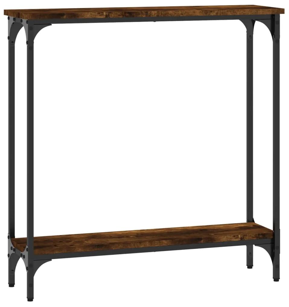 vidaXL Konzolový stolek kouřový dub 75 x 22,5 x 75 cm kompozitní dřevo
