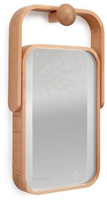 LOTOSAN Wood LED zrcadlo 22x31cm, dřevo AQ LN385CI/1