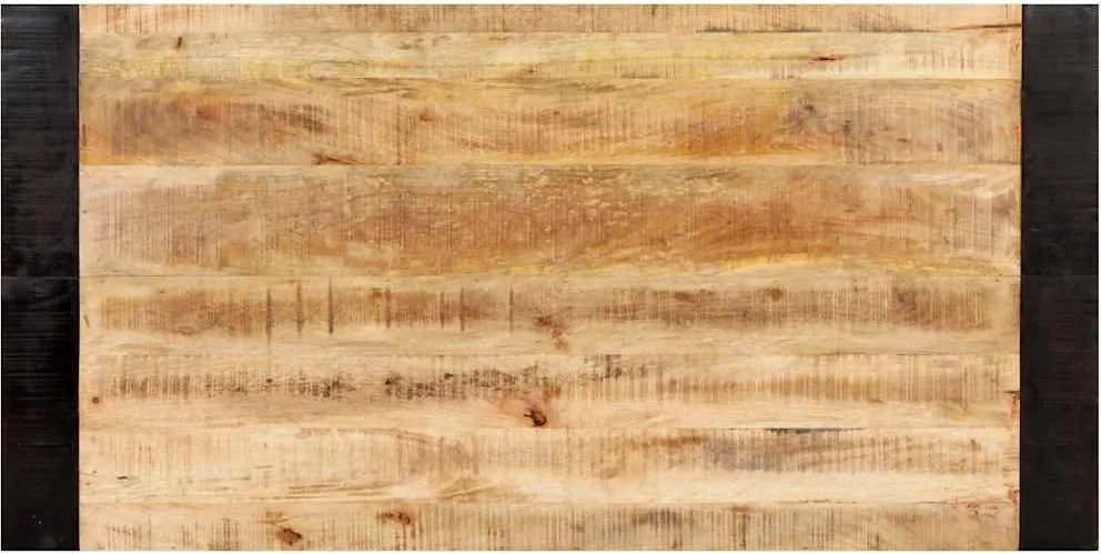 Jídelní stůl 140 x 70 x 76 cm masivní hrubé mangovníkové dřevo 289654