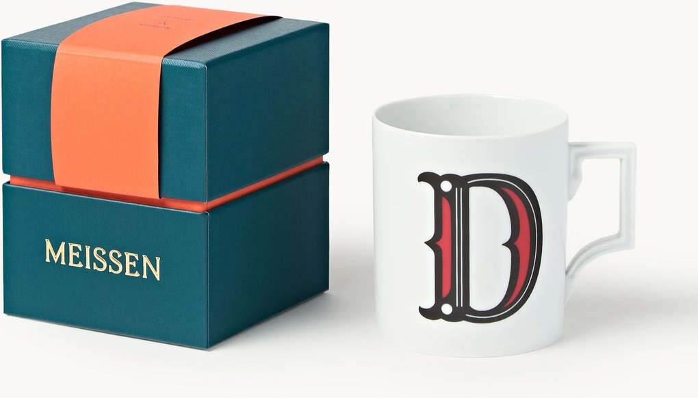 Westwing x MEISSEN, ručně vyrobený hrnek Initials's dekorací Motif