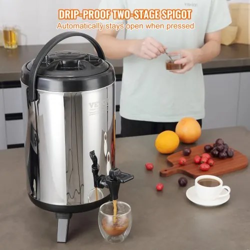 izolovaný dávkovač nápojů z nerezové oceli, 7,6 l