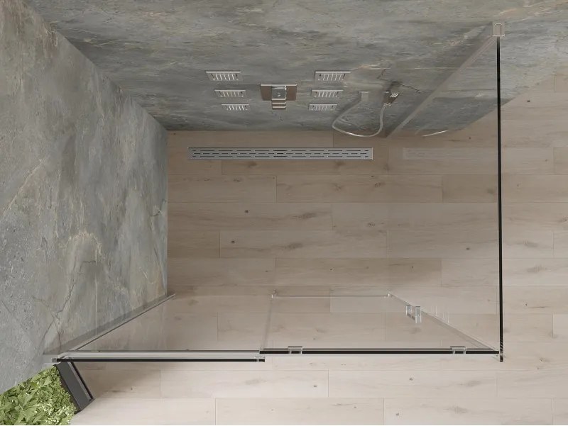 Mexen Omega sprchový kout 110x80cm, 8mm sklo, chromový profil-čiré sklo, 825-110-080-01-00