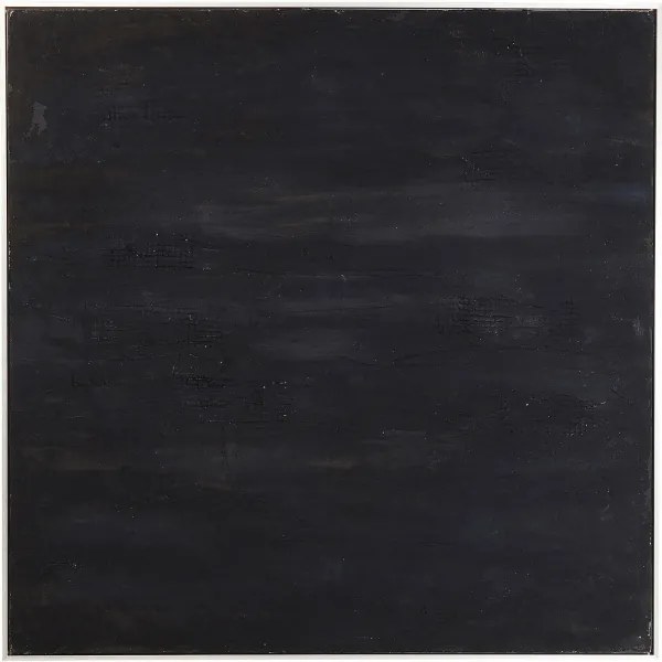 Olejomalba Abstract Deep 155×155 cm - černá