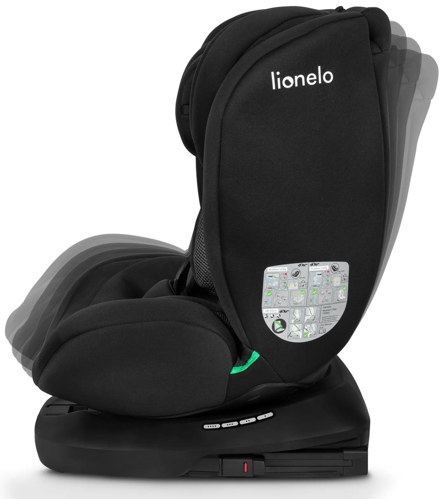 Autosedačka Lionelo BASTIAAN I-size 40-150 cm ISOFIX Farba: Black Carbon