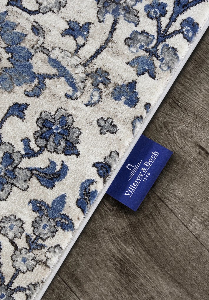 Villeroy & Boch Kusový koberec 106120 Cream, Blue, 160x235, modrá, ložnice