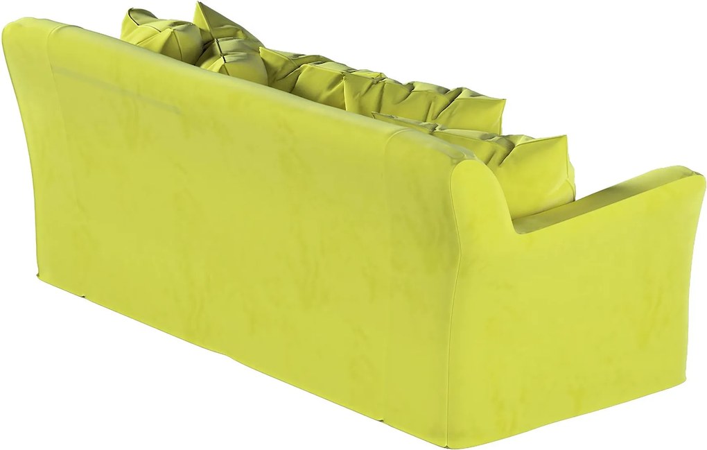 Potah na pohovku IKEA Tomelilla rozkládací barva zelená látka lesklé, sametová