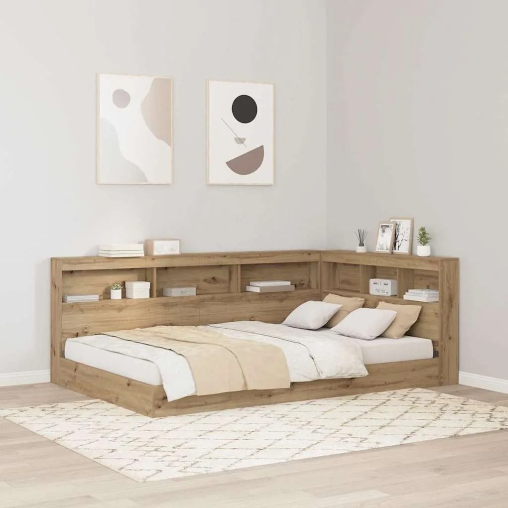 Úložné čelo postele Artisanový dub Kompozitní dřevo 3335484