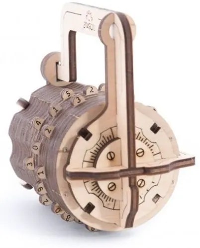 Ugears 3D dřevěné mechanické puzzle Zámek