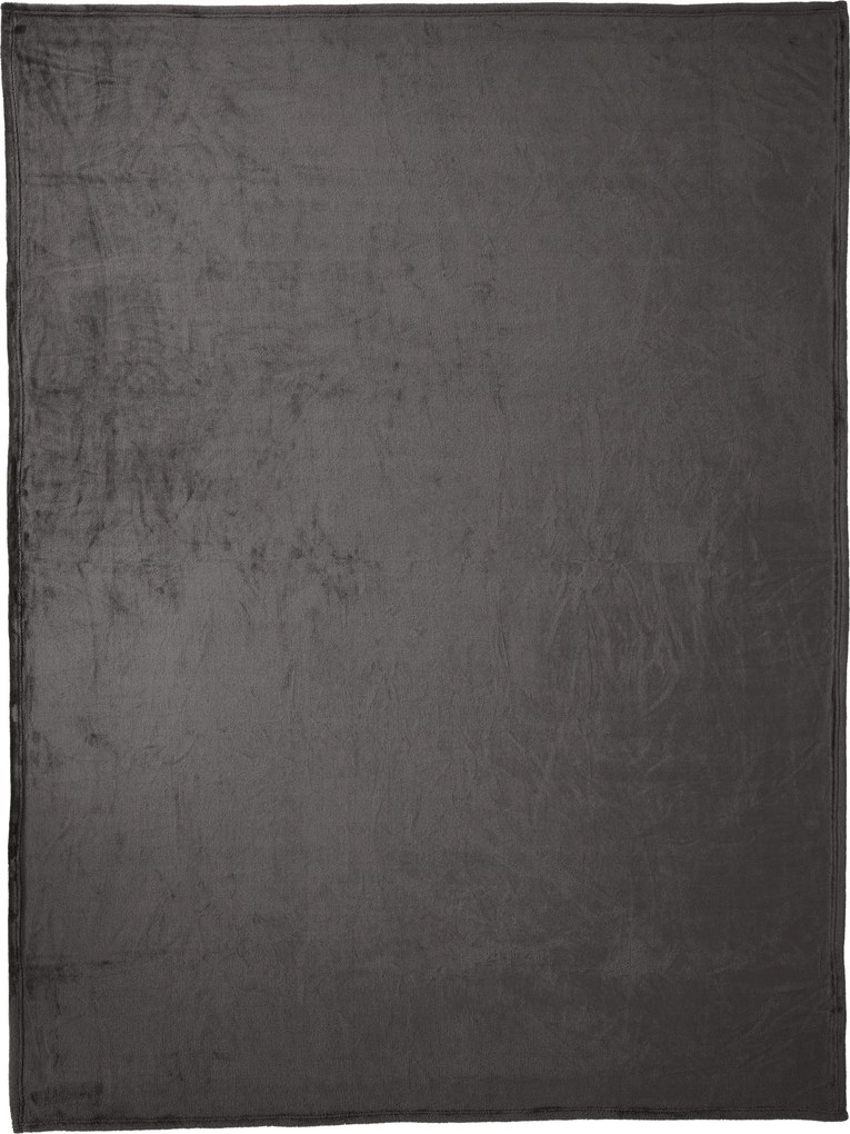 Livarno® Hebká deka, 150 x 200 cm (tmavě šedá)