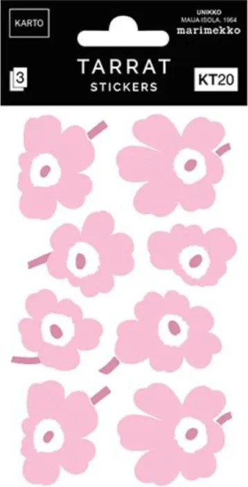 Samolepky Marimekko Unikko, růžové