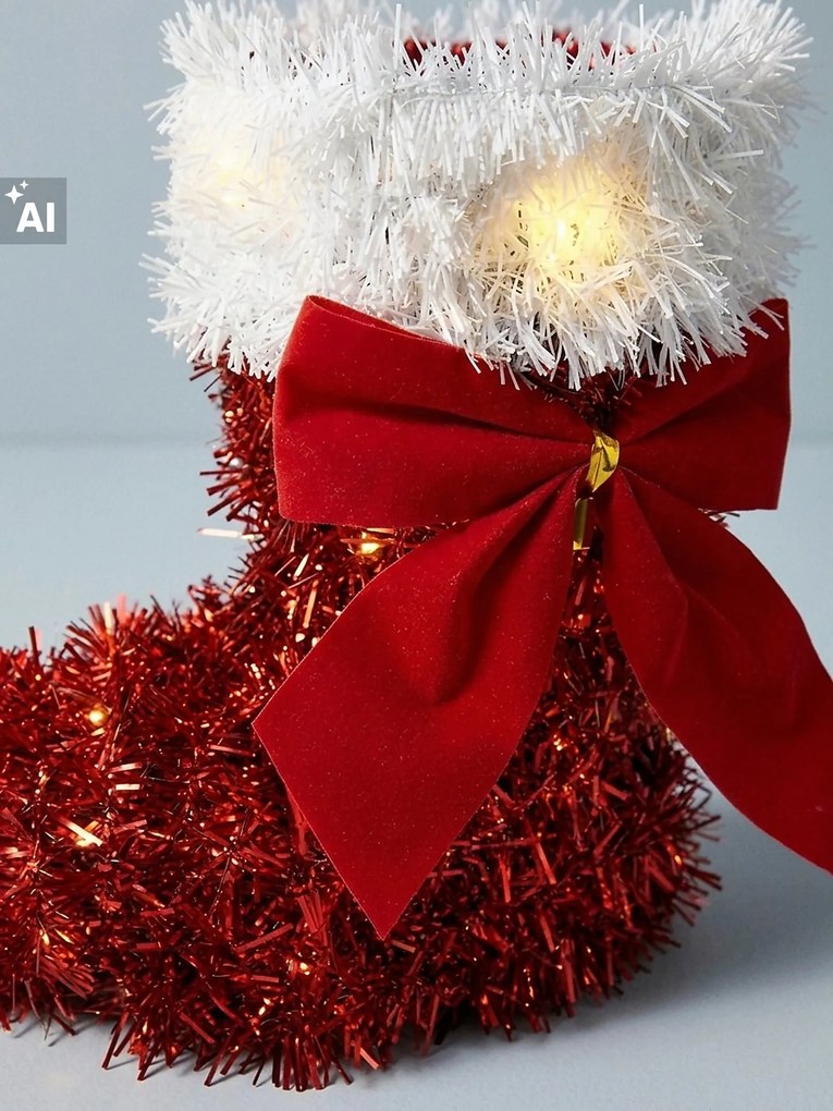 Sinsay - Vánoční LED dekorace ve tvaru boty Santa Clause - vícebarevná