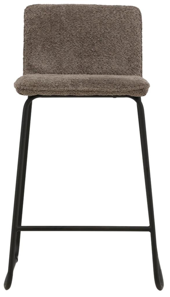 Barová židle Bisbee, 2ks, tmavě šedá, 50x41x84