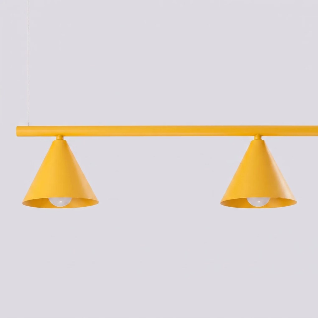Sollux Lighting Lustr NOX 4L žlutý